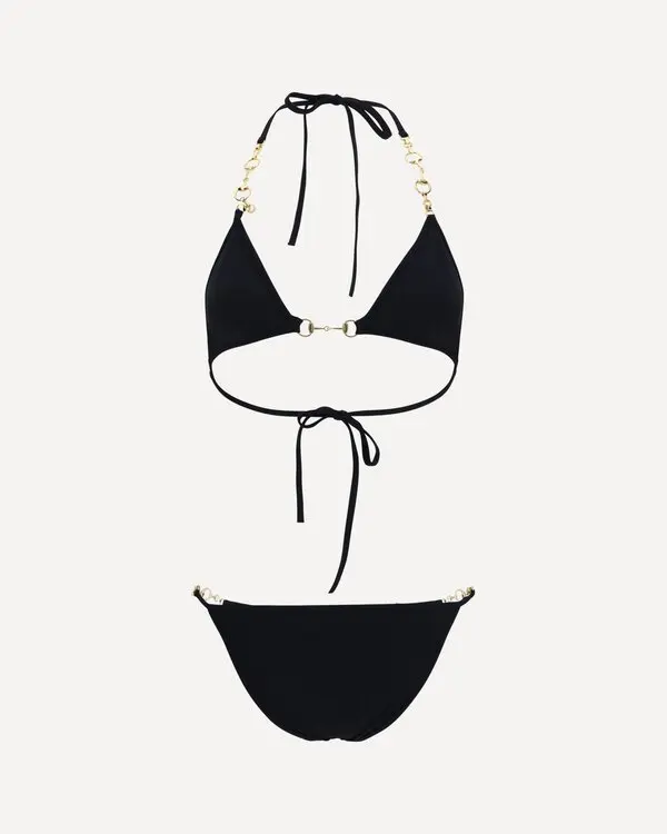 Gucci Stretch Jersey Bikini With Horsebit Detail