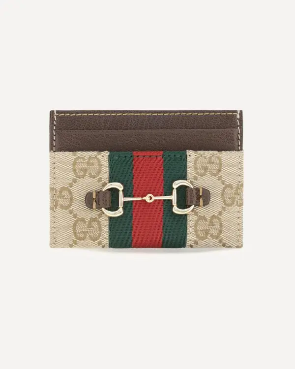 Gucci Web Horsebit Card Holder