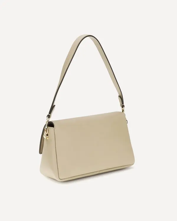 Tory Burch Small Charlie Shoulder Bag - Cream