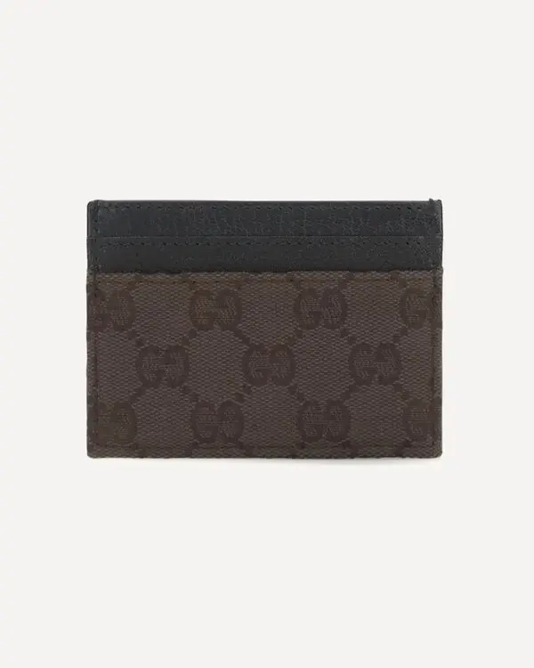 Gucci Gg Fabric Card Holder