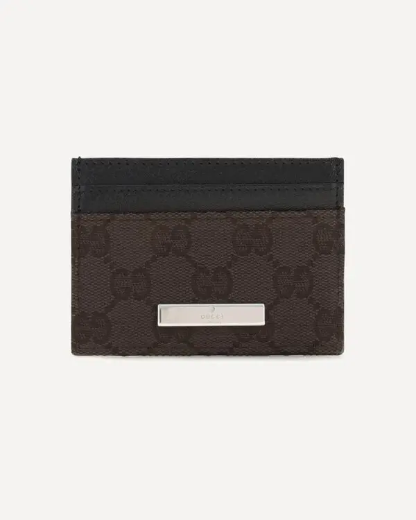 Gucci Gg Fabric Card Holder