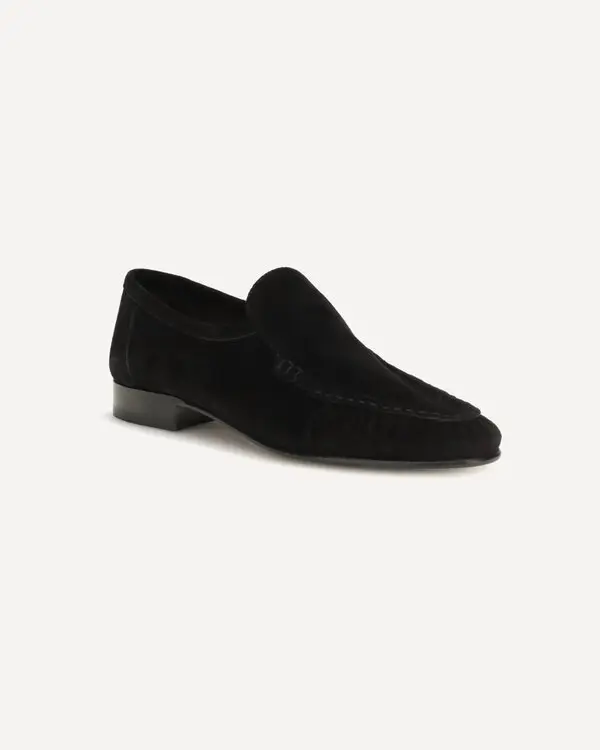 THE ROW Two Loafers - Black