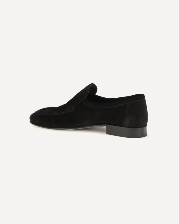 THE ROW Two Loafers - Black