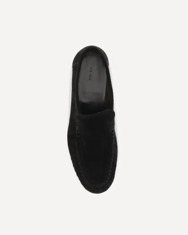 THE ROW Two Loafers - Black