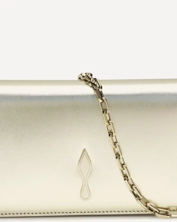 CHRISTIAN LOUBOUTIN Bettina Clutch In Laminated Leather