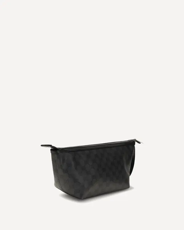 Gucci Small Essence Classic Pouch In Gg Coated Fabric