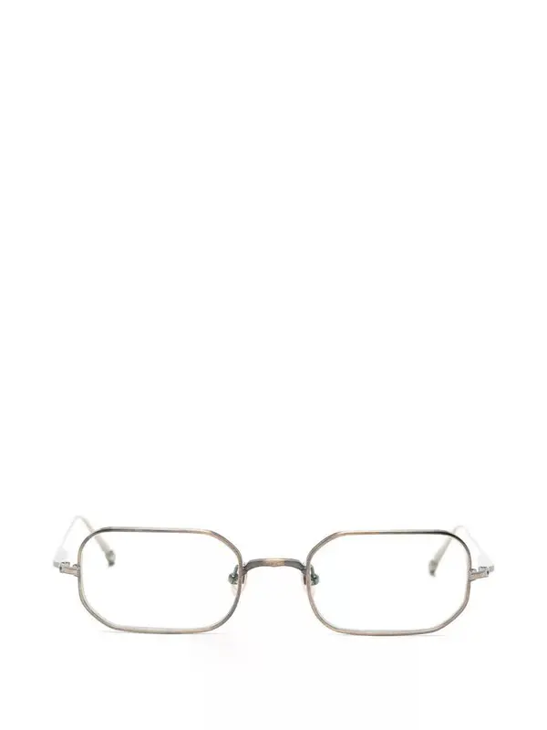 Matsuda Geometric Frame Eyeglasses - Gold