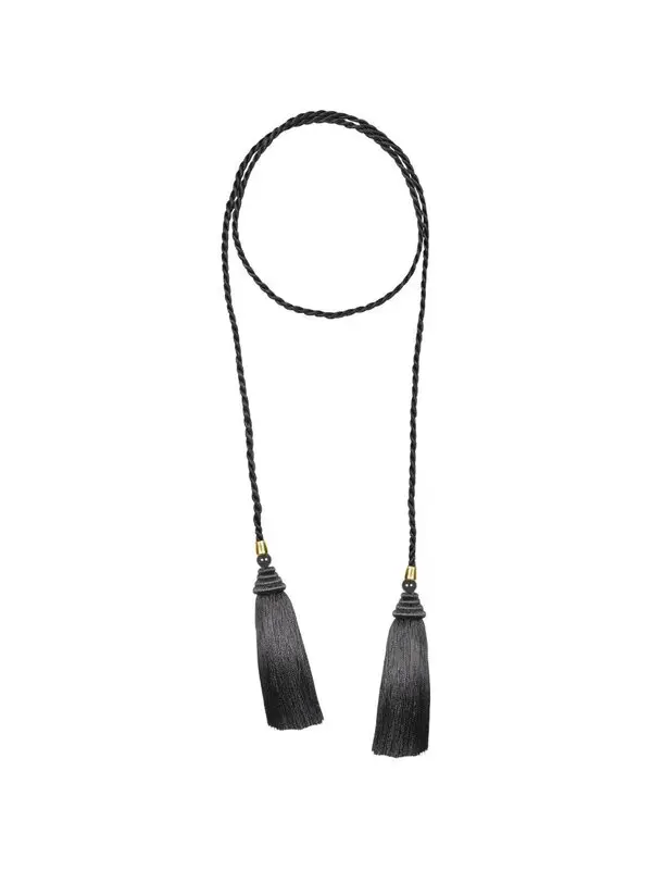 JENNIFER BEHR Gigi Tasseled Necklace - Black