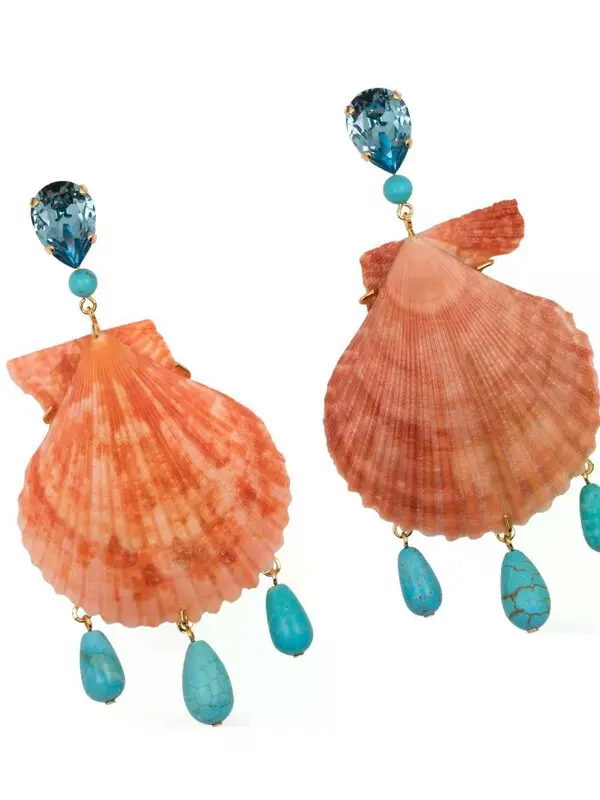 JENNIFER BEHR Cyrus Shell-drop Earrings