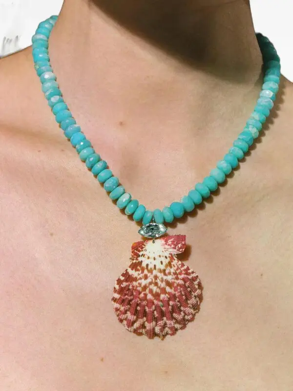 JENNIFER BEHR Carmen Shell Pendant Necklace