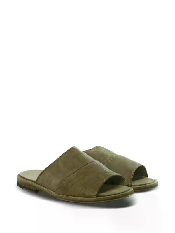 ZIGGY CHEN Crinkled Leather Sandals