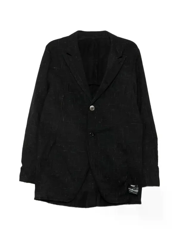 Undercover Slub-texture Notched-lapels Blazer