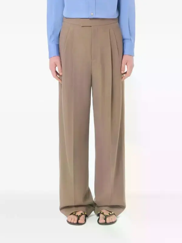 Valentino Garavani Cuffed Wool Trousers