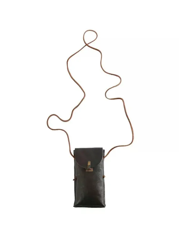 ZIGGY CHEN Foldover Strap Clutch Bag - Brown