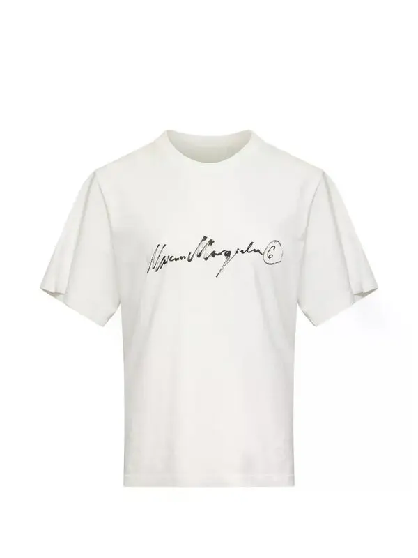 MAISON MARGIELA Overdyed Handwritten-print T-shirt