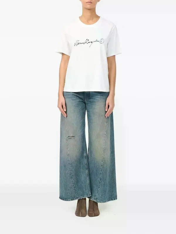 MAISON MARGIELA Overdyed Handwritten-print T-shirt