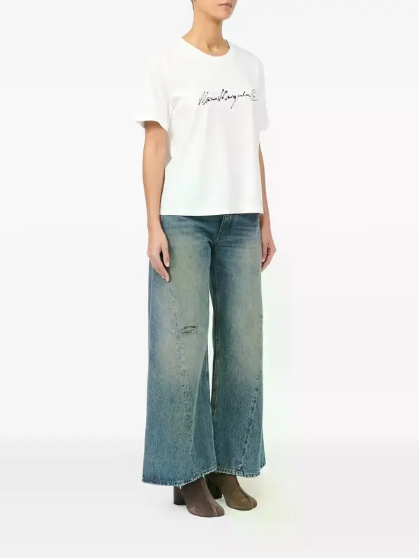 MAISON MARGIELA Overdyed Handwritten-print T-shirt