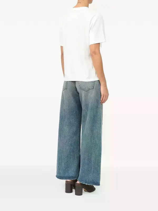 MAISON MARGIELA Overdyed Handwritten-print T-shirt