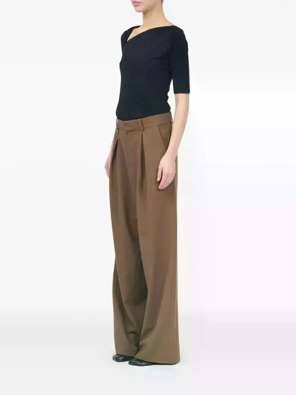 MAISON MARGIELA Wool-blend Pleated Trousers