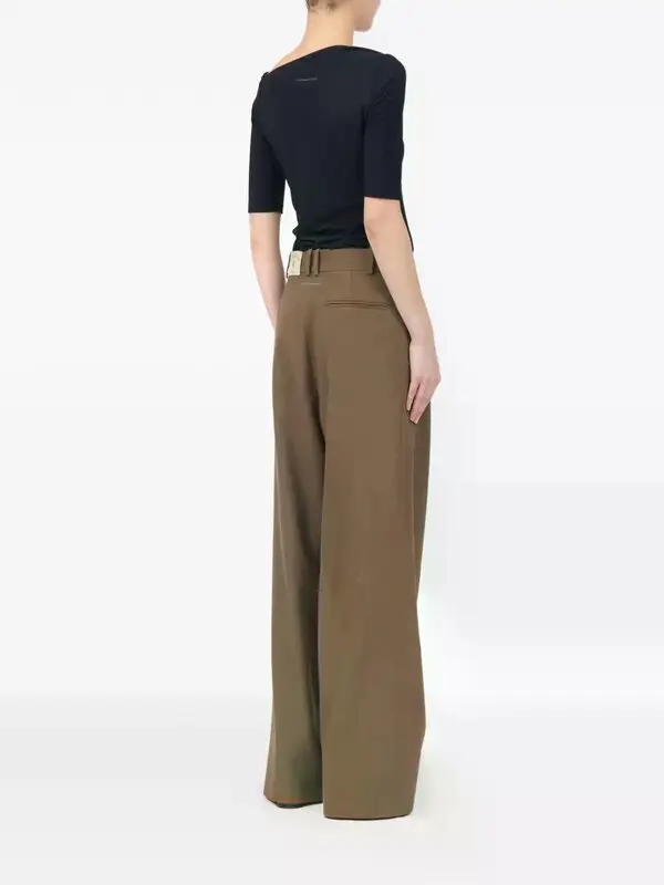 MAISON MARGIELA Wool-blend Pleated Trousers