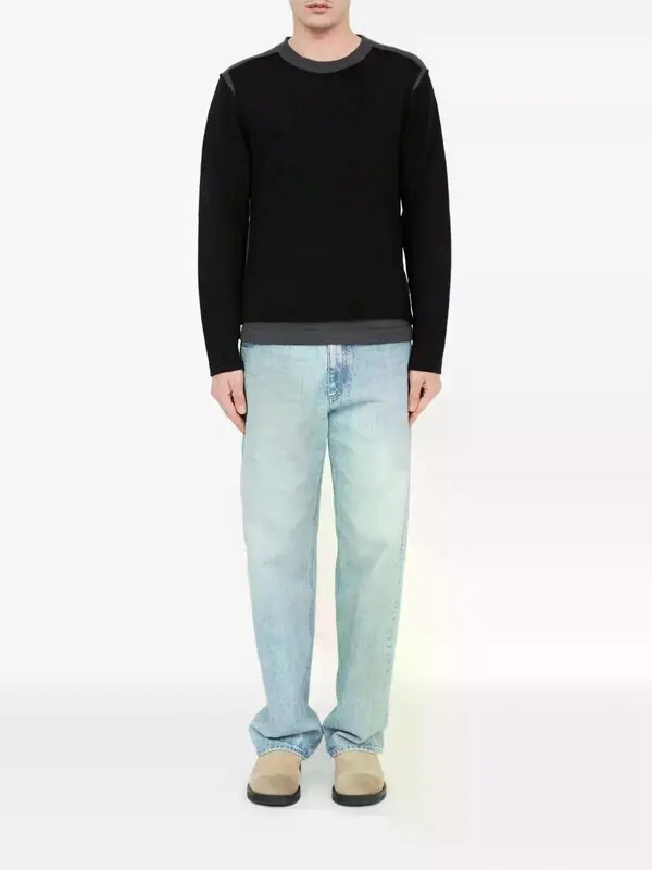 MAISON MARGIELA Crew Neck Sweater With Asymmetrical Detailing