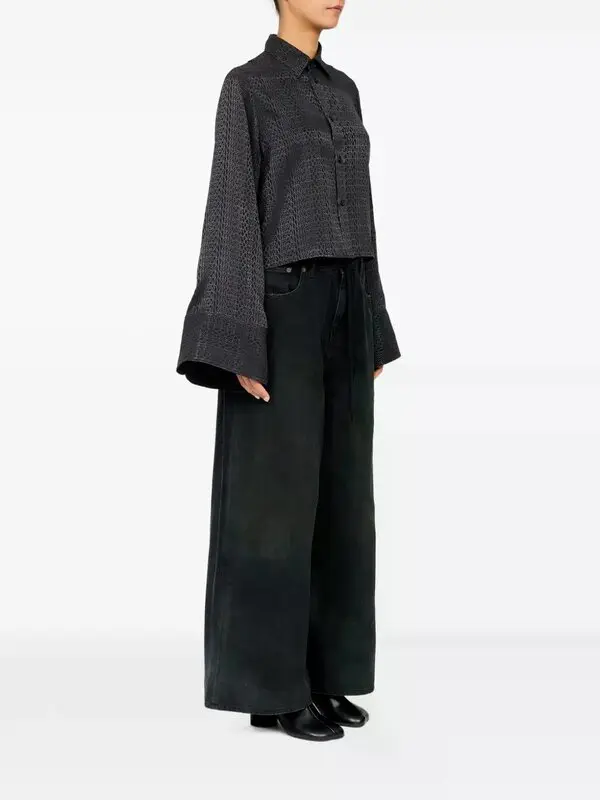 MAISON MARGIELA Viscose Blend Jacquard Shirt