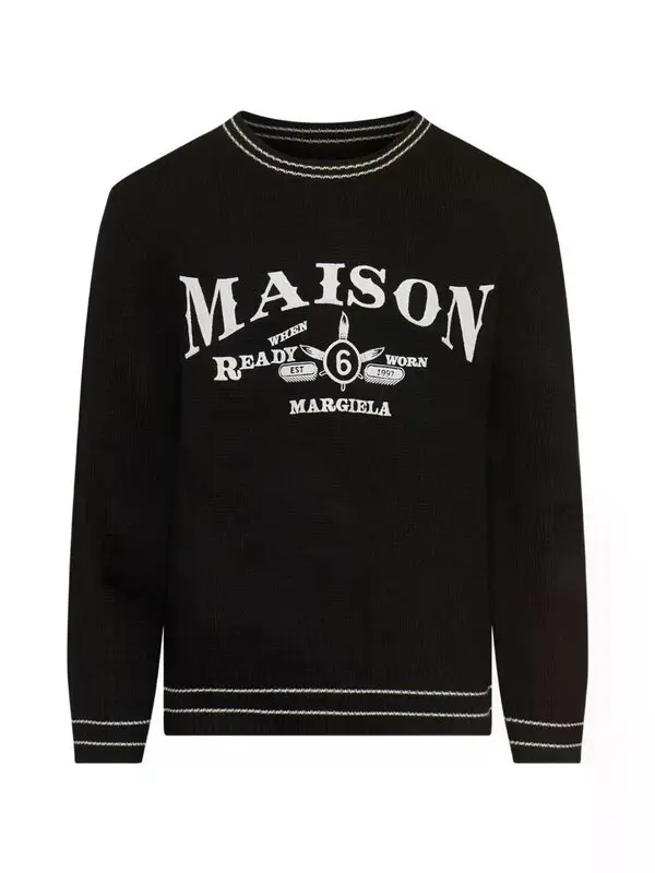 MAISON MARGIELA Wool Blend Crew Neck Jumper