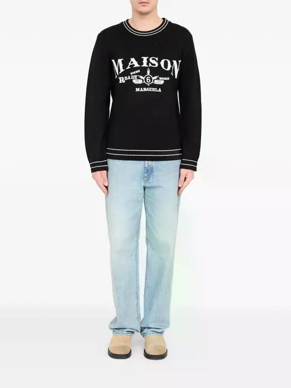 MAISON MARGIELA Wool Blend Crew Neck Jumper