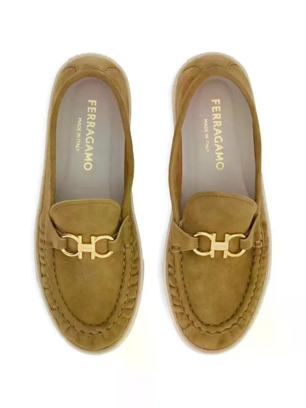 FERRAGAMO Gancini Ornament Loafers