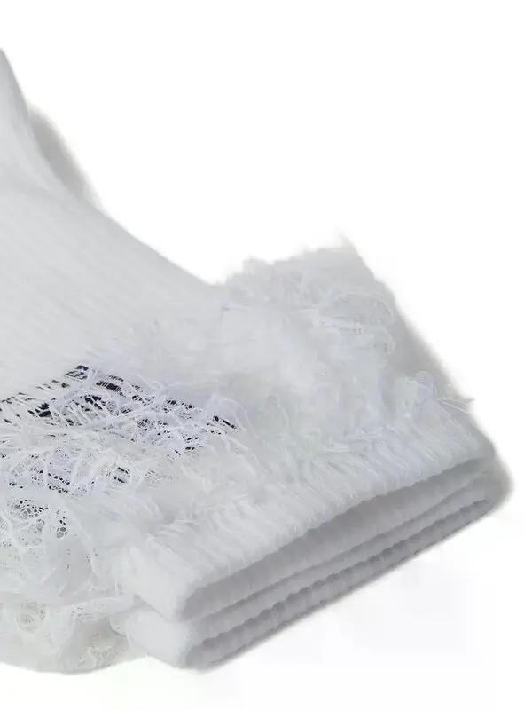 VTMNTS Lace-trim Barcode Socks