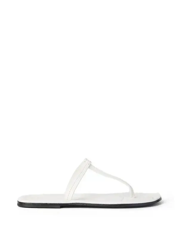 TOTEME Squared-toe T-strap Flat Sandals