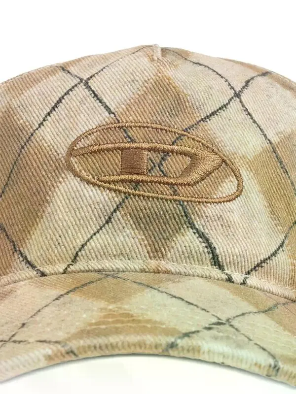 DIESEL® Argyle Check Baseball Cap