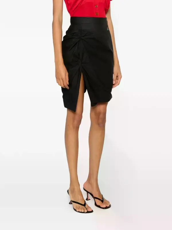 VIVIENNE WESTWOOD Ruched Asymmetric Mini Skirt