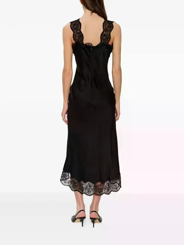 Alexander McQueen Lace Insert Midi Dress