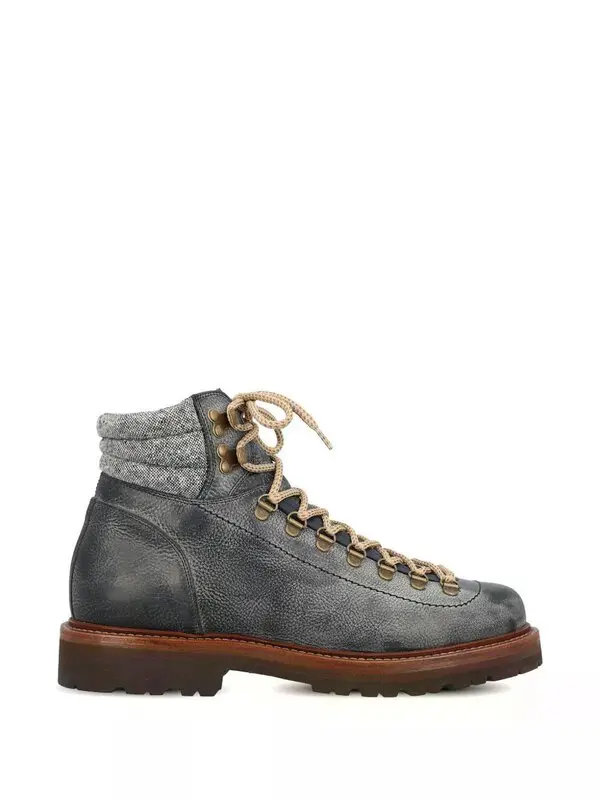 Brunello Cucinelli Leather Panelled Boots