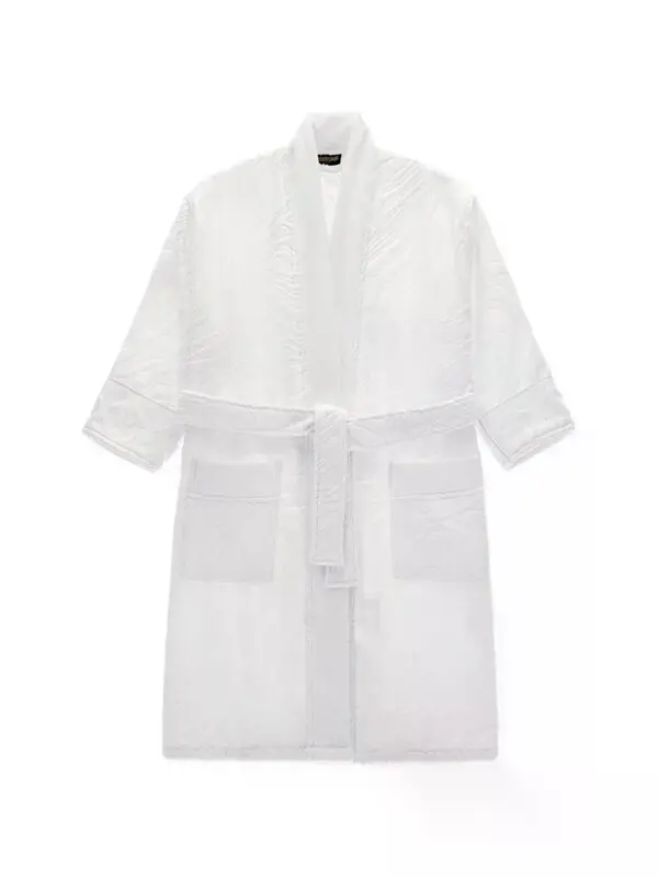 Roberto Cavalli Animal-print Bathrobe - White