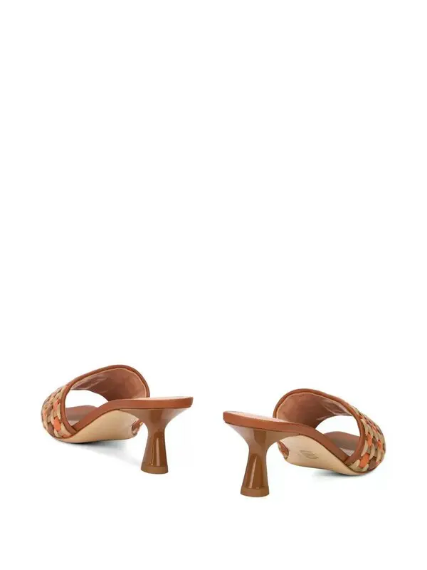 Alberta Ferretti Woven Square-toe Sandals