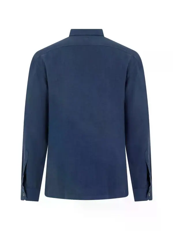Fedeli Linen Patch-pocket Shirt