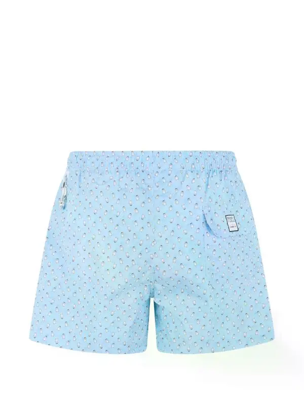 Fedeli Penguin Print Swim Shorts