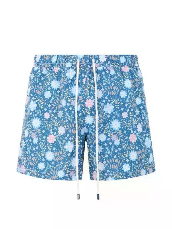 Fedeli Floral-print Swim Shorts
