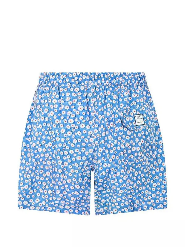 Fedeli Floral-print Swim Shorts