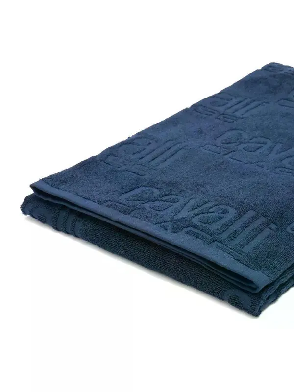 Roberto Cavalli Logo-jacquard Beach Towel