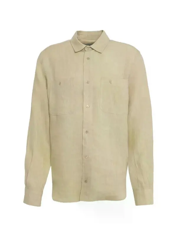 AMARANTO Chest-pocket Shirt - Neutrals