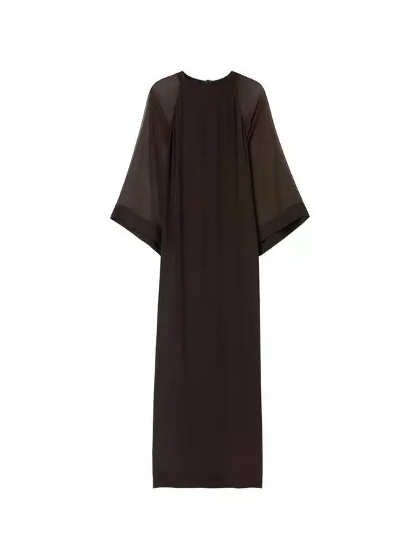 Filippa K Sheer-panelled Dress - Brown