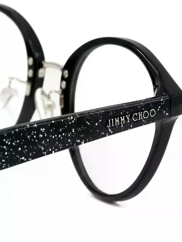 JIMMY CHOO Round-frame Glitter Glasses