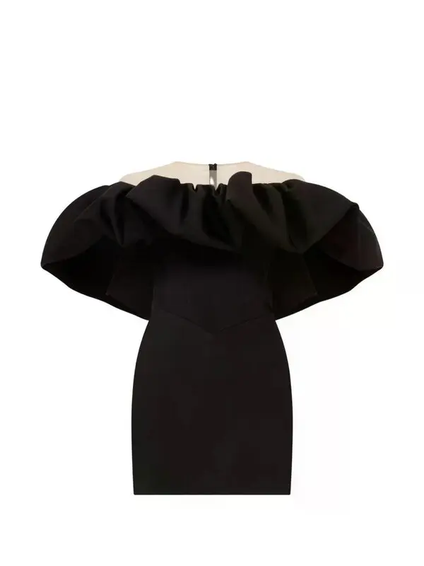 David Koma Sheer Panel Mini Dress