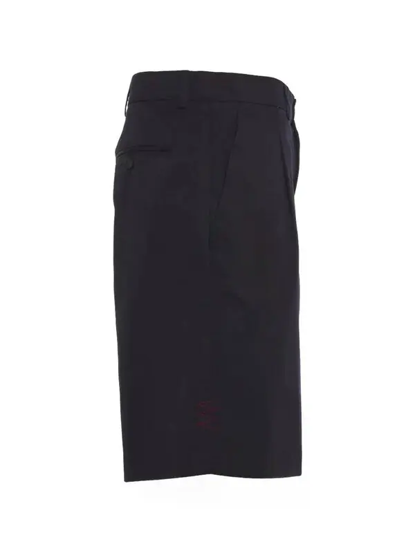 AMARANTO Pleated Shorts With Belt Loops