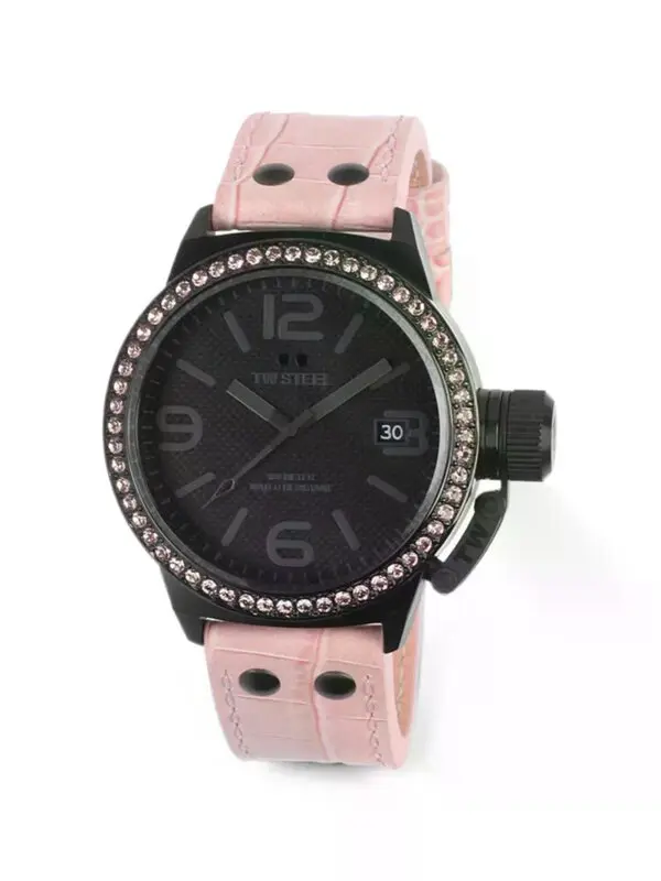 TW STEEL Canteen Crystal-embellished Watch