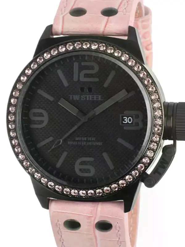 TW STEEL Canteen Crystal-embellished Watch