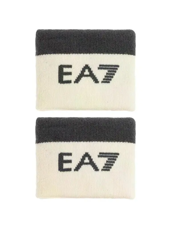 EA7 Logo Print Wristbands